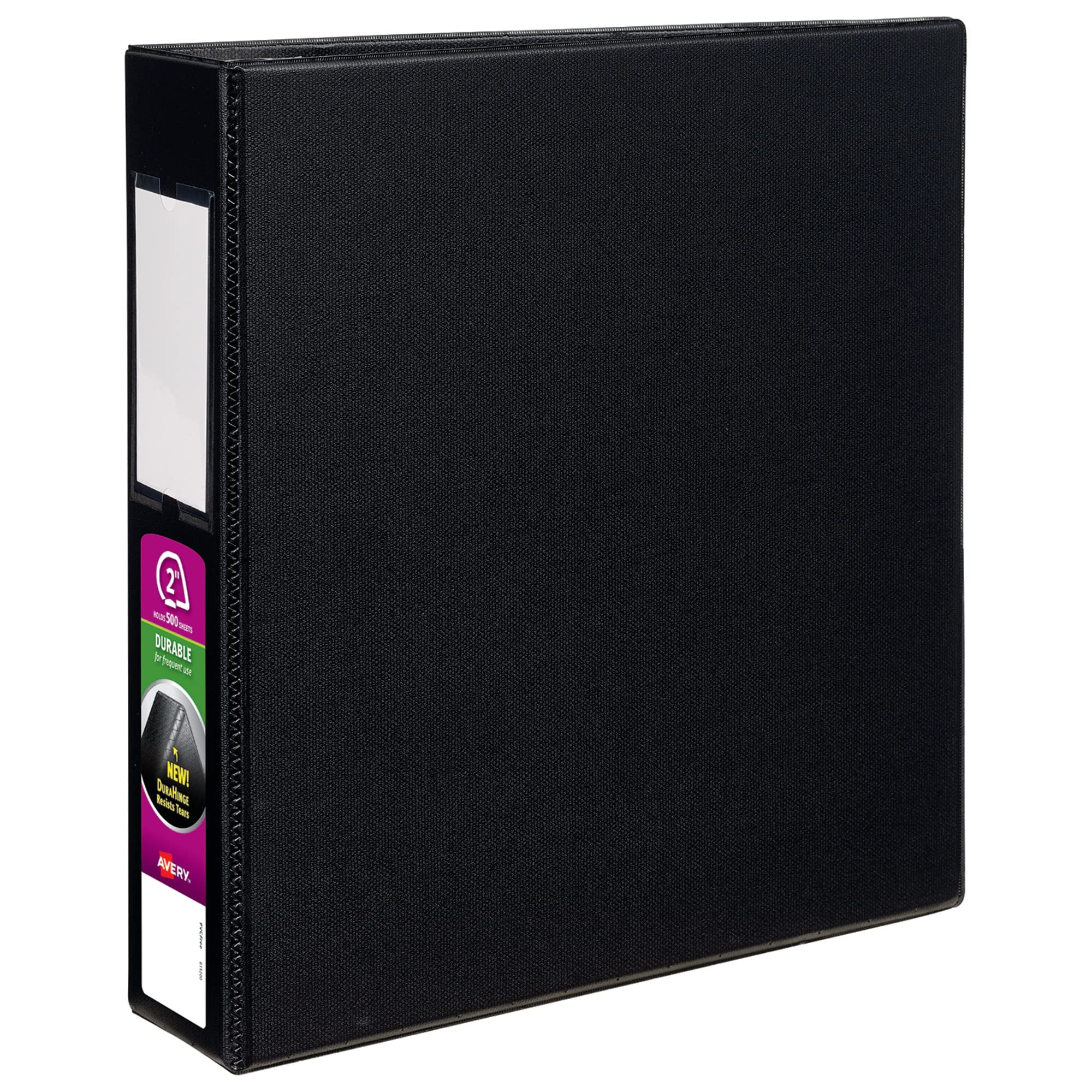 Binder Avery Durable, 3 anillos, 2 anillos EZD de un toque, negros ...