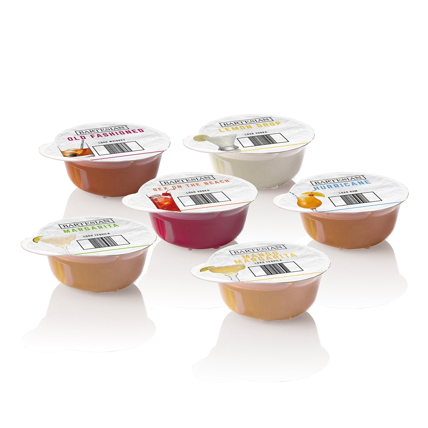 Bartesian Cocktail Mixer Capsules, Variety Pack of 30, Includes 6 ...