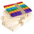 GOOHOCHY Colored Craft Sticks for Kids Playing Smooth and Safe DIY Wood ...