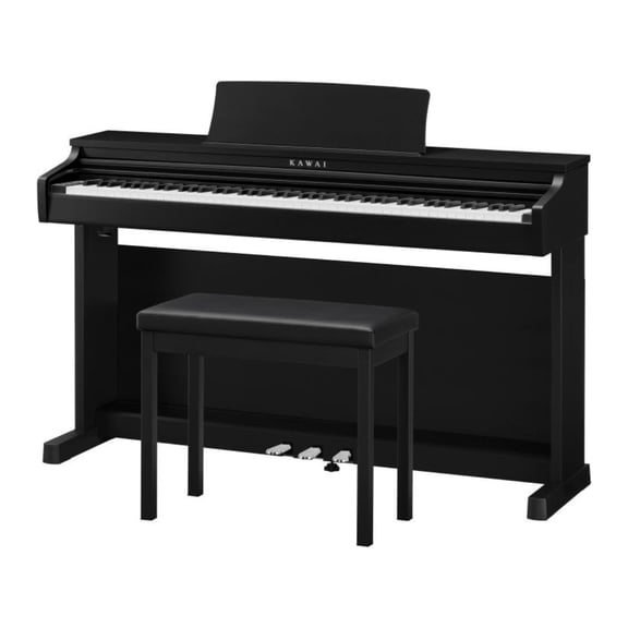 Kawai CN201 Full Size 88-Key Digital Piano with Bench, Satin Black ...