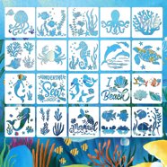 Forget-Me-Not Floral Wall Stencil Border SKU #1492 by Designer Stencils ...