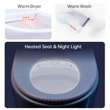 Smart Toilet with Auto Open/Close, Built-in Tank, Powerful Flush ...