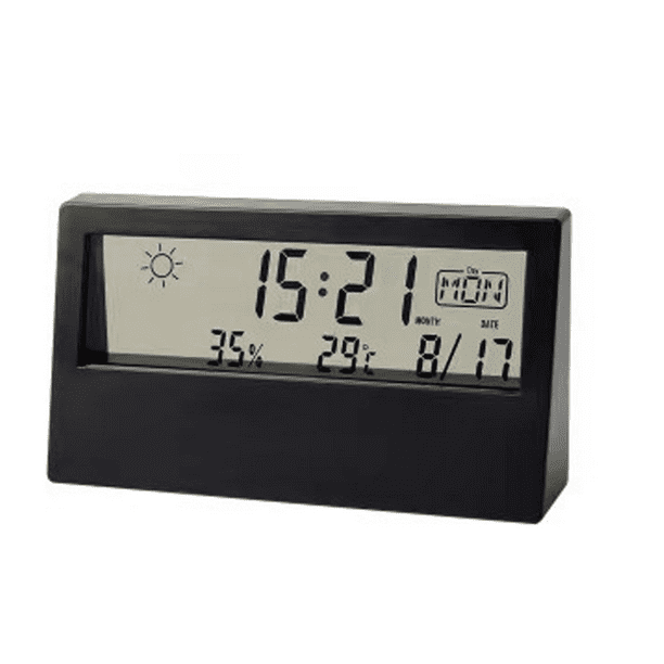 Reloj Simple clima humedad mudo digital transparente luminoso ...