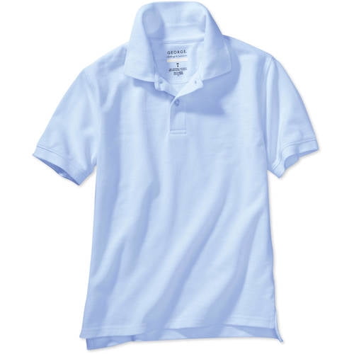 George Boys School Uniform Short Sleeve Polo Shirt with Stain Resistant ...