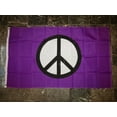 Fusion Tech 3x5 Peace Flag, Purple Peace Sign Hippie Banner, Multicolor ...