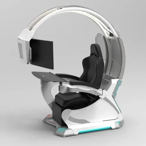 E-Sports Computer Chair Table Integrated Space Cockpit Home Office Long ...