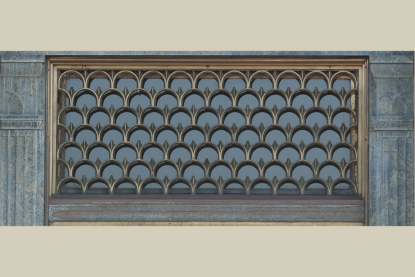 Print: Exterior Grill Detail Of Federal Building And U.S. Courthouse ...