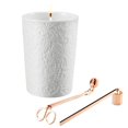 Lavender Scented Candle in Lace Textured Cup with Handy 3-In-1 Kit, 9.9 ...