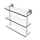 Montero Collection 16 Inch Triple Tiered Glass Shelf - Walmart.com