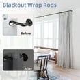 1 Inch Industrial Adjustable Curtain Rod for Windows 48 to 86,Indoor ...