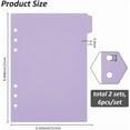 2sets Plastic Discbound Notebook Index Divider Sheets 6 Holes Tab ...
