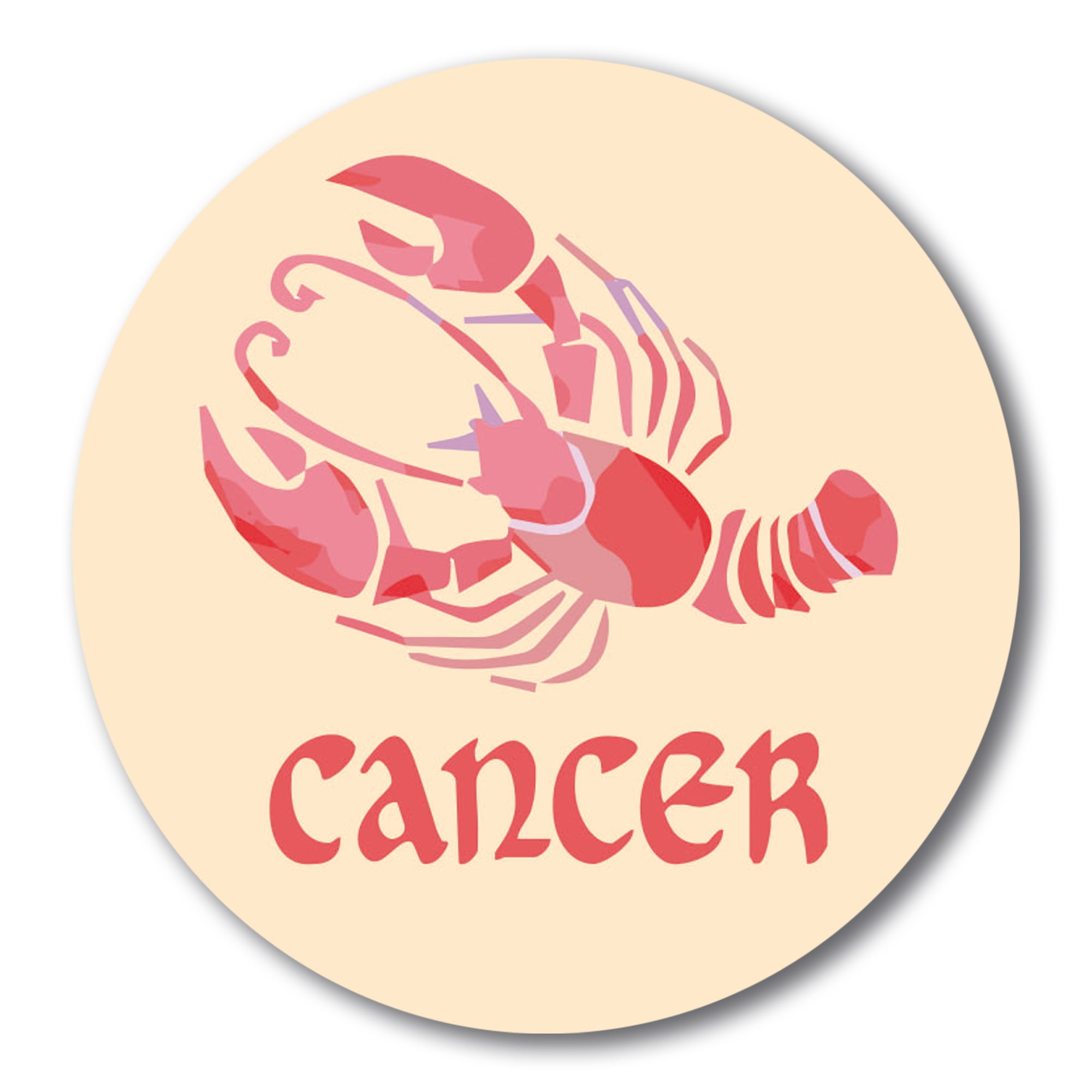 Magnet Me Up Cancer Zodiac Sign Magnet Decal, 5 Inch Round, Vinyl ...