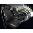 Auto Drive 2Piece Carbon Fiber Car Seat Covers Leather Copper ...