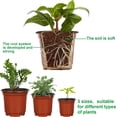 75 Pack Plastic Nursery Pots 4", 5", 6" Seed Starting Containers for ...