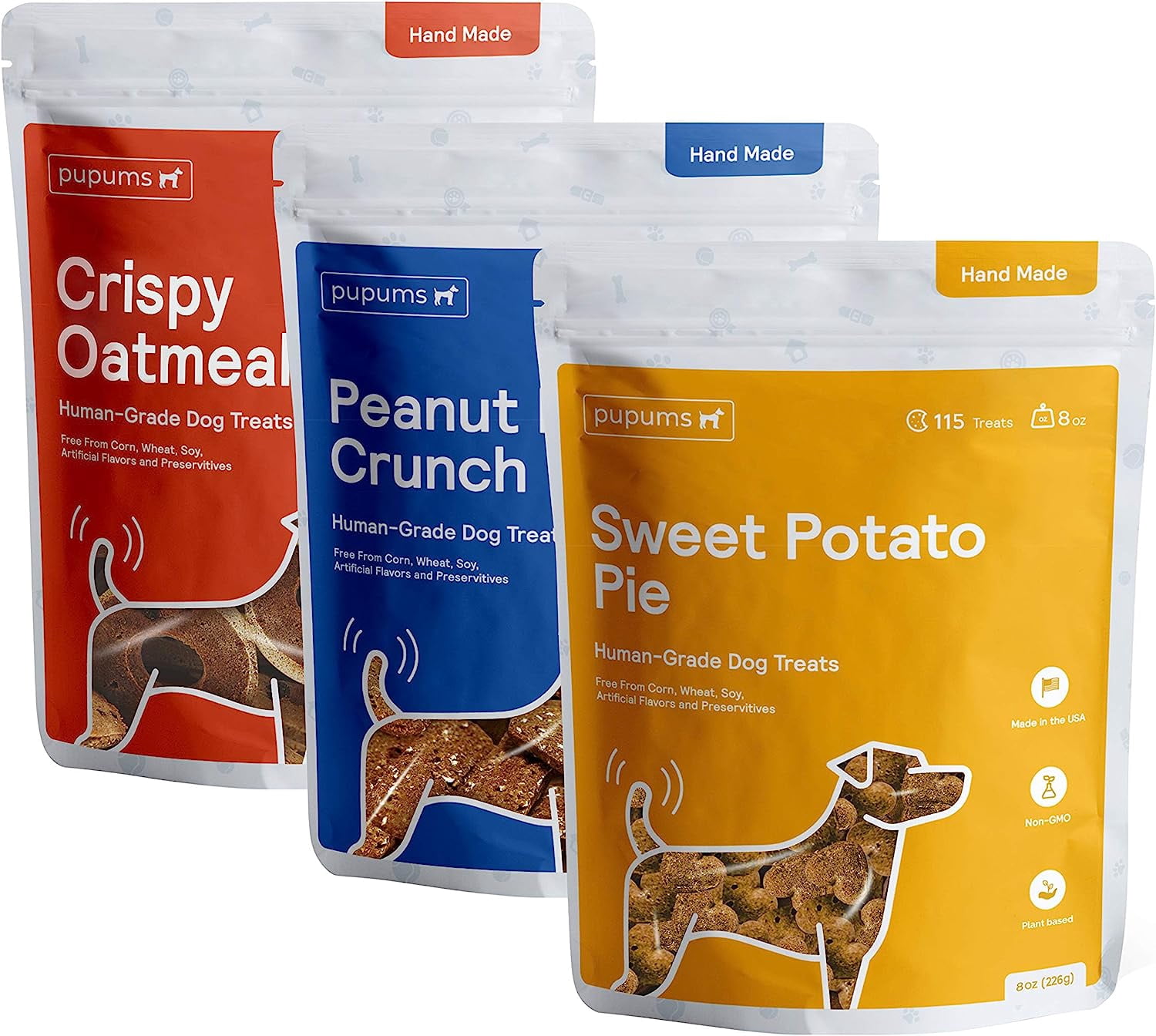 Pupums Healthy Dog Treats | All Natural Dog Biscuits with 100% Human ...