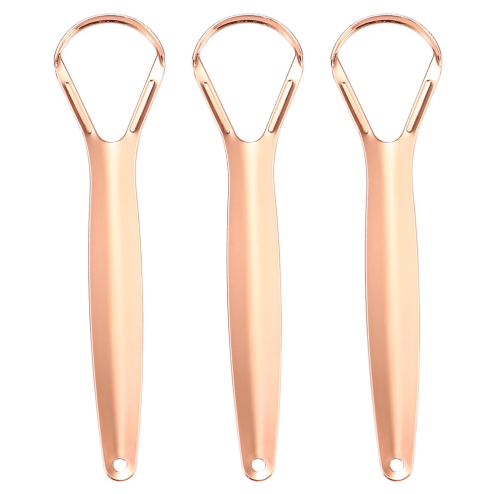 3-Pack Tongue Scraper, Stainless Steel Tongue Cleaner, Reduce Bad ...