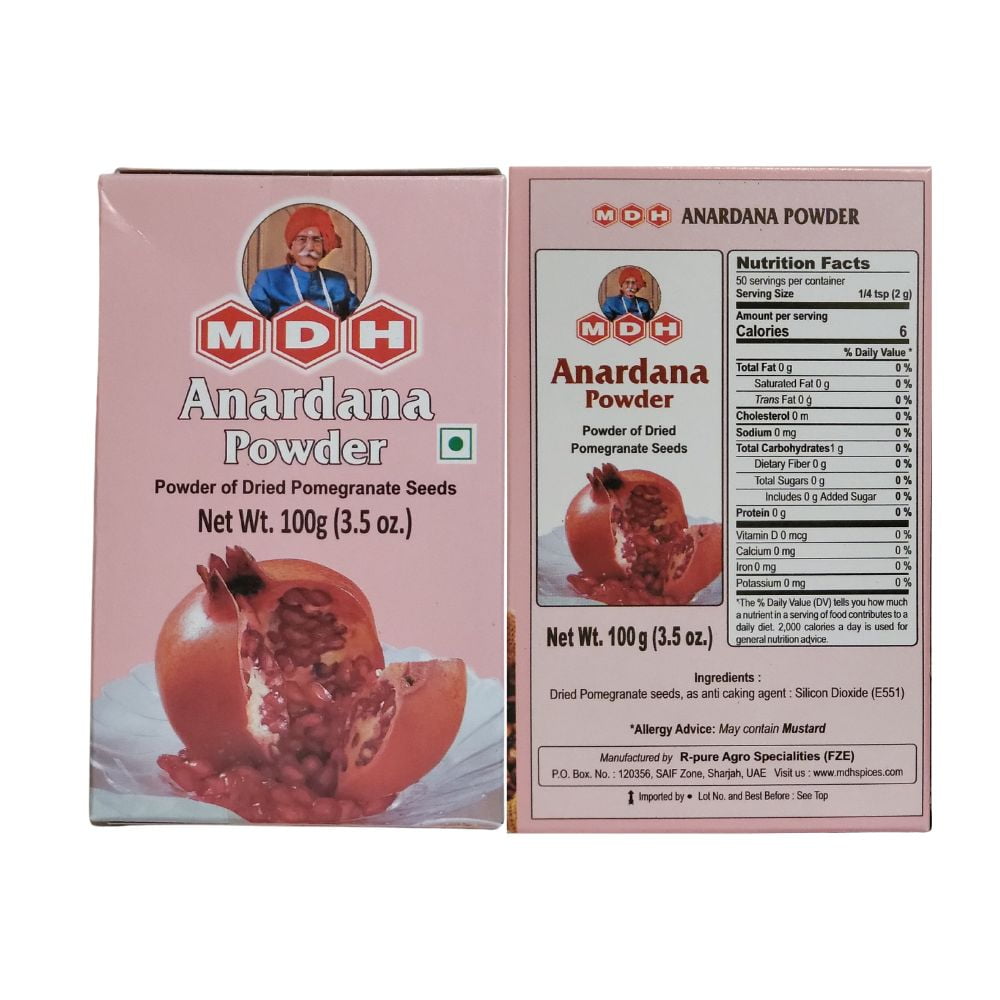 MDH Anardana Powder of Dried Pomegranate Seeds 100gm (3.5oz) - Walmart.com