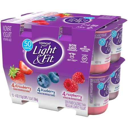 Dannon® Light & Fit® Blended Nonfat Yogurt Original Strawberry ...