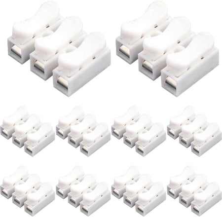 Spring Electrical Connectors Wire Terminal Block Clamp Cable Reusable 3 ...