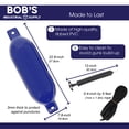 BISupply Boat Bumpers for Docking - Boat Fenders Blue 2 Pack 22.8 x 7 ...