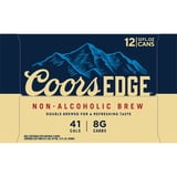 Coors Edge Non-Alcoholic Beer Multipack, 12 Pack, 12 fl oz Cans, 0.4% ...