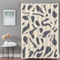 Bathroom Shower Curtain Abstract Color Blocks Waterproof Shower ...
