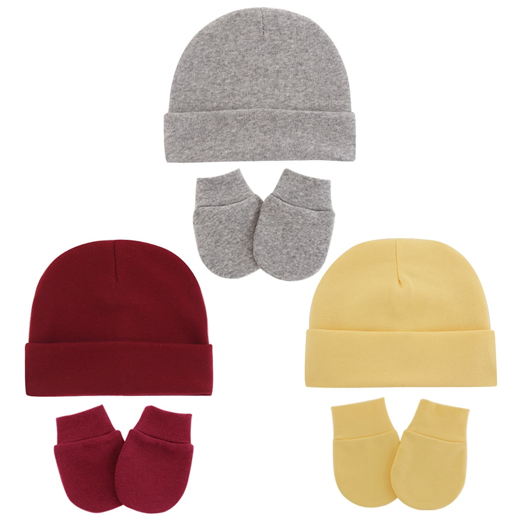 Click here for Nobrand 3pcs Infant Beanie Hats Soft Warm Baby Bea... prices