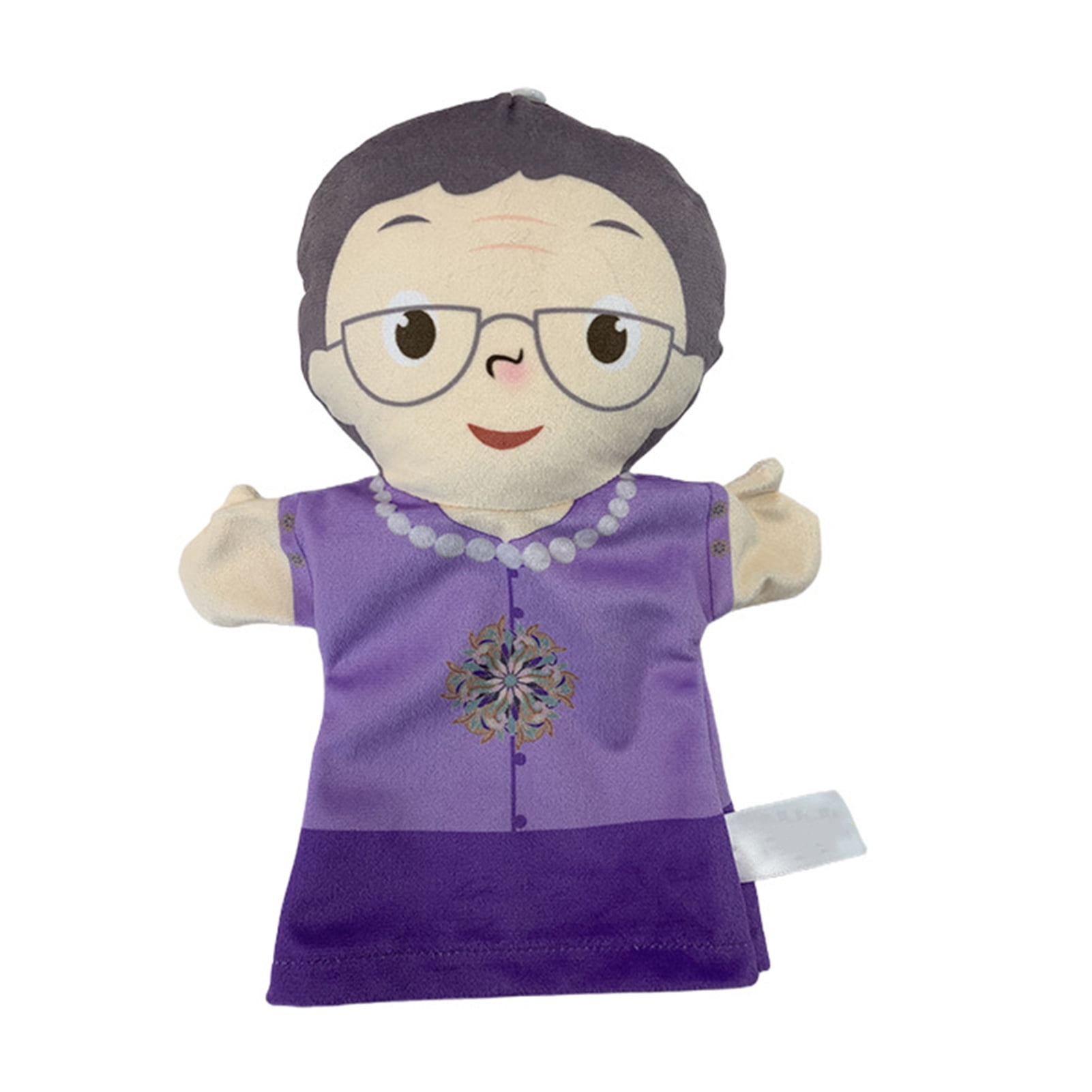 Family Hand Puppet Cute Grandparents Parents Son Daughter Cartoon Doll ...