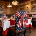 18.1*22.4in Independence Day Chair Covers with Bow Decor, Patriotic ...