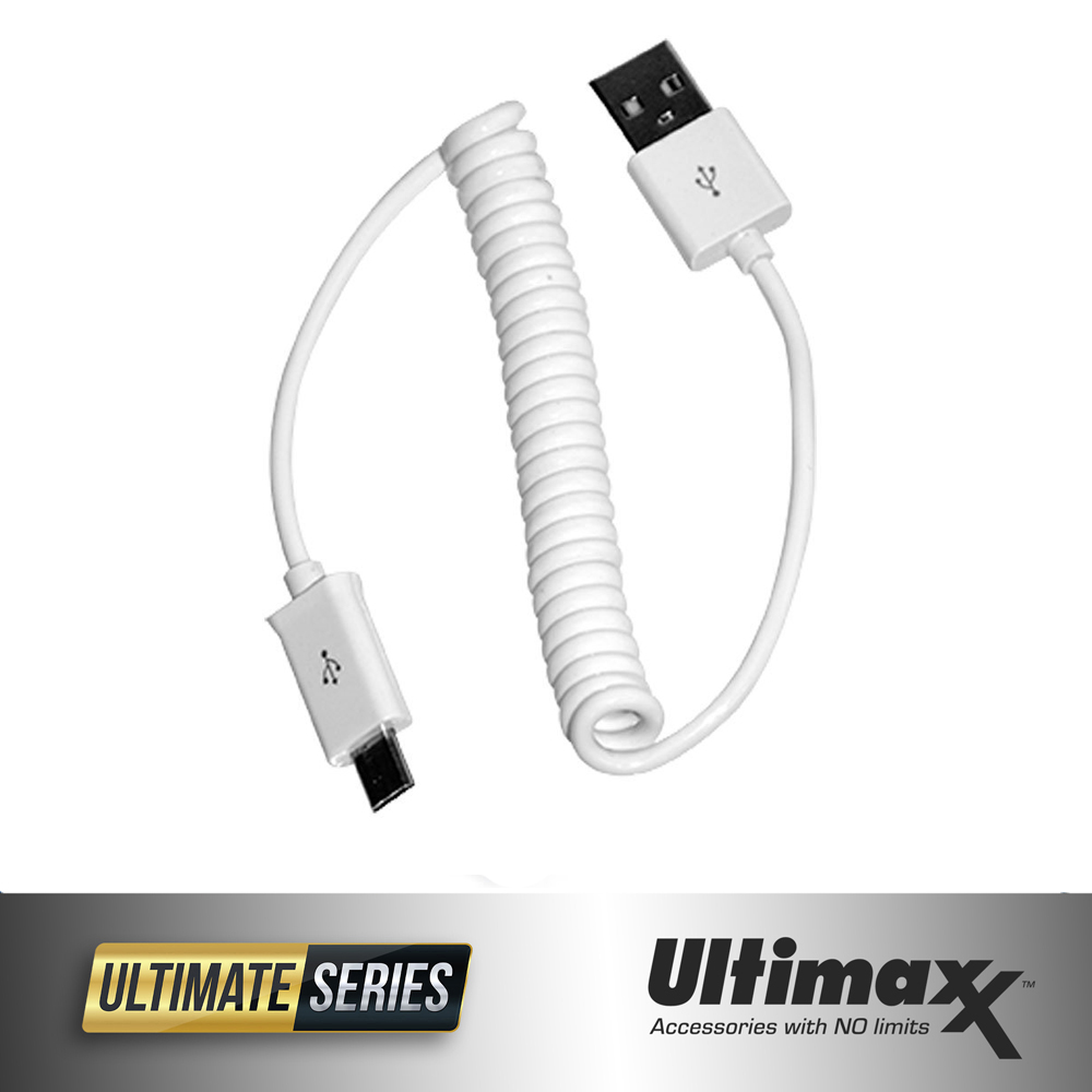 ULTIMAXX Coil Micro USB Data Cable For Android Devices for DJI Phantom ...