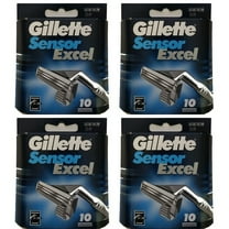 Gillette Sensor Excel Refill Blades, 20 Count, Soft Microfins, Pivoting ...