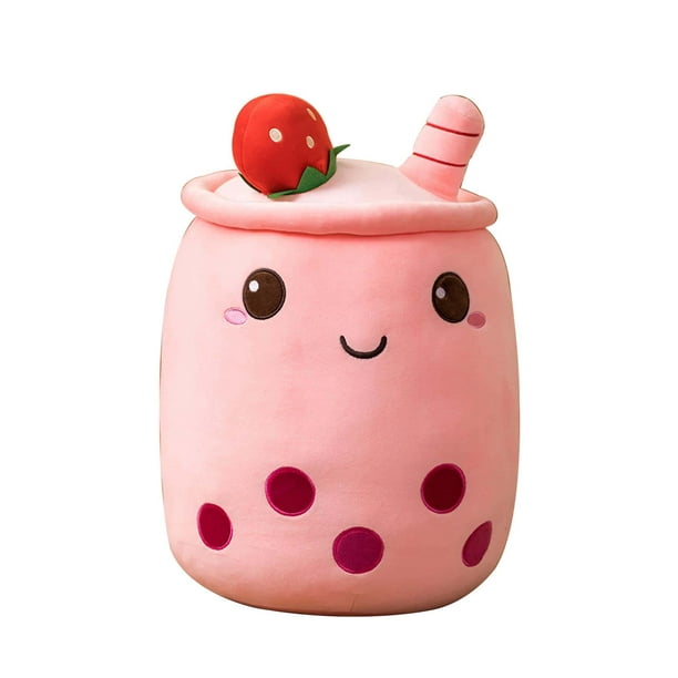 AIXINI Boba Plush Stuffed Bubble Tea Plushie Cartoon Milk Tea Cup Pillow Soft Kawaii for Kids ...