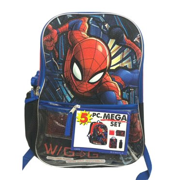 Spiderman Marvel 16" Backpack with Detachable Lunch Box - Walmart.com