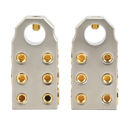 Positive Negative Clamp, 48V 36V 24V 12V 6V Golden High Toughness Audio ...