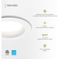 PYYAN-4 Inch Retrofit LED Recessed Lighting | Metal Trim White 10W ...