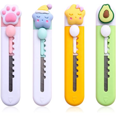 (4 pieces) mini cutter,the pink stuff,mini pocket cutter,letter opener ...
