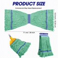 HSAPOW-3 Pack Mop Heads Replacement Commercial Industrial Mop Heads ...