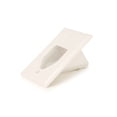 Datacomm Recessed Low Voltage Faceplate - 1-gang - White - Walmart.com
