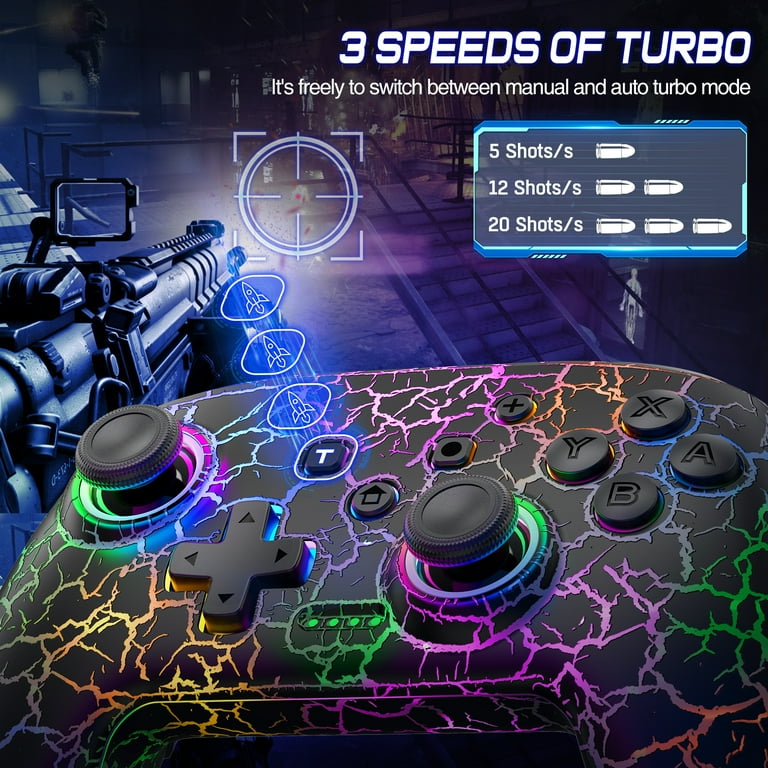 RGB Light Wireless Controller For Nintendo