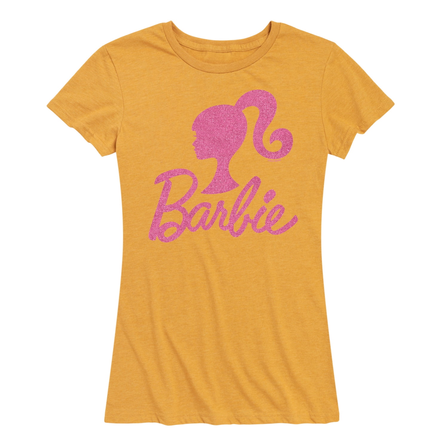 Barbie - Logo Pink Glitter Transfer - Women's Short Sleeve Graphic T ...