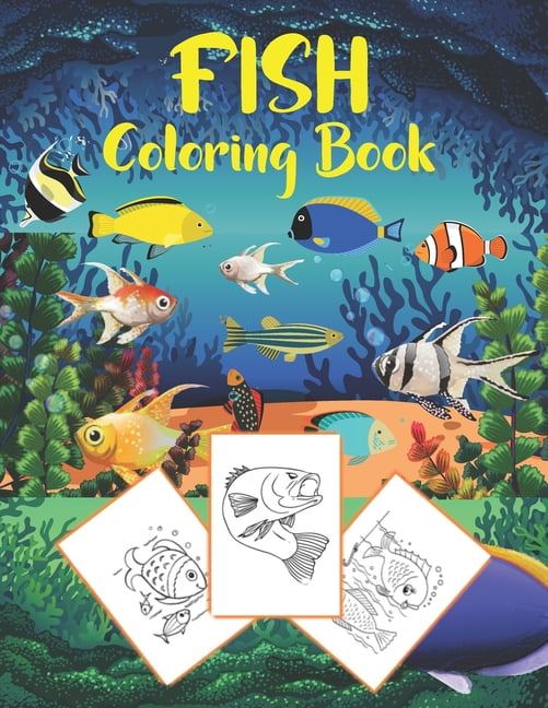 Fish Coloring Book : for kids to color a beautiful and unique fish ...