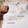 7-Piece Green Pre-washed Queen Comforter Set, Ultra Soft All Season Bed ...