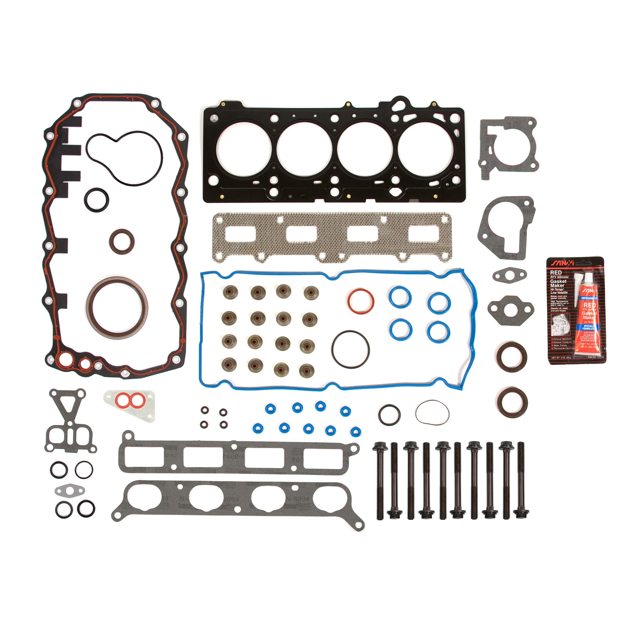 Evergreen FSHB8-30107 Full Gasket Set Head Bolts Fit 03-09 Dodge Neon ...