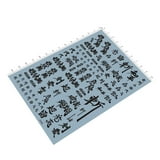 Black Cool Chinese Characters Different Scales Model Kit Stickers for ...