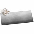 Black Gray Mosaic Washable Runner Rugs 2'x6', Minimalist Abstract ...
