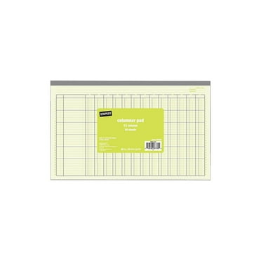 Norcom, Columnar Ledger Pad, 4 Columns, 8.5" x 11", Letter Size, 50 ...