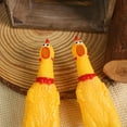 4 Pcs of Small Squeaky Shrilling Rubber Chicken Chew Toy with Playful ...