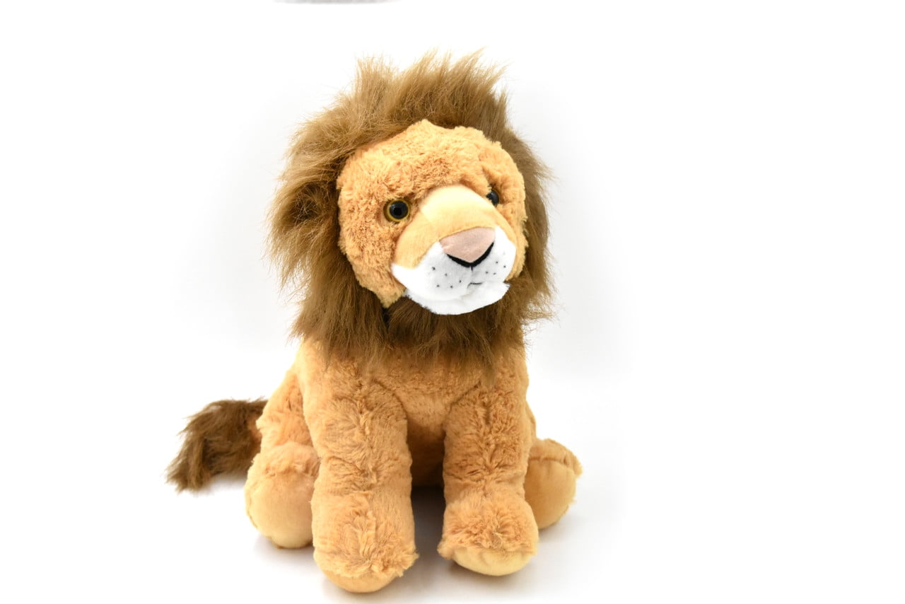 Lion, Realistic Cute Stuffed Animal Plush Toy, Kids Educational Gift 12 ...