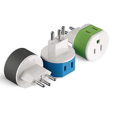 OREI Universal Power Adapter for India, Nepal, Maldives & Other ...