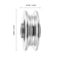 RENACLIPY 2Pcs Silent Aluminum Alloy Pulley Wheel for Fitness Equipment ...
